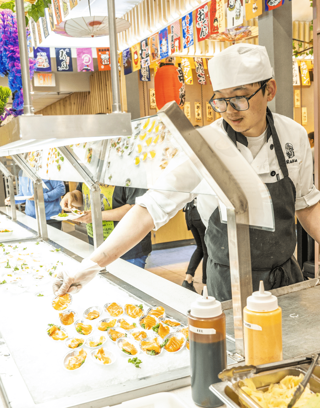 招牌刺身，无限海鲜，日料爱好者的寿司自由！Cherry Hill新店Raku高级日餐自助不能错过！ - 海华都市网